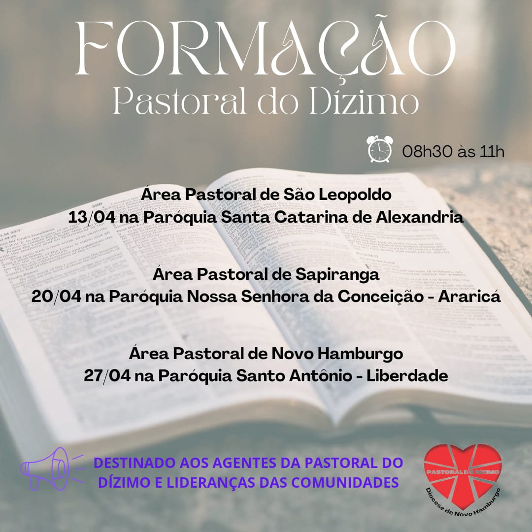 Formação Pastoral do Dizimo – Diocese de Novo Hamburgo